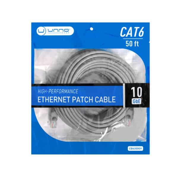 ETHERNET PATCH CABLE CAT6 | 50FTCB4350GY | Unno Tekno ETHERNET PATCH CABLE CAT6 | 50FTCB4350GY | Unno Tekno