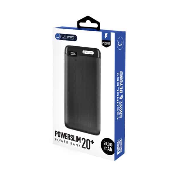 POWERSLIM20+ PD POWER BANK | 20000mAhPB2320BK | Unno Tekno