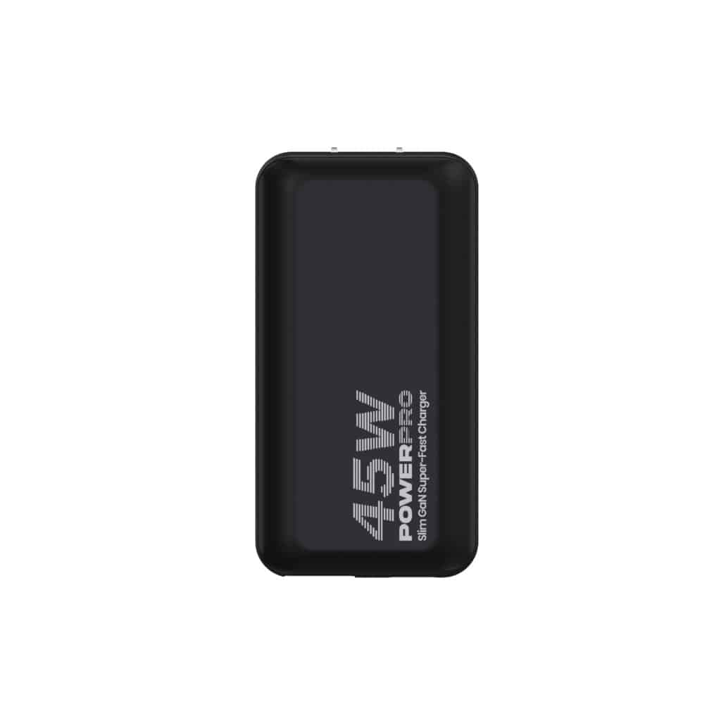 POWERPRO SLIM DUAL PORT GAN WALL CHARGER | PD45WPW5069BK | Unno Tekno